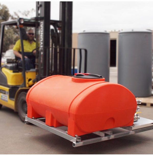 800 Litre Skid Mounted Poly Water Cartage Tank - Polymaster