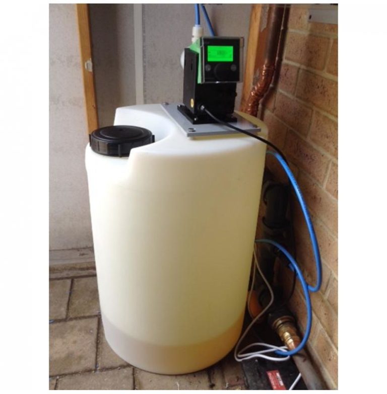 110L Chemical Dosing Tank Closed Head Drum Plus Bund - Polymaster