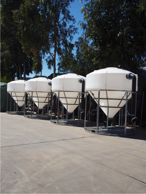 Cone Bottom Tank 600ltr Liquid or Dry Outlet - Polymaster