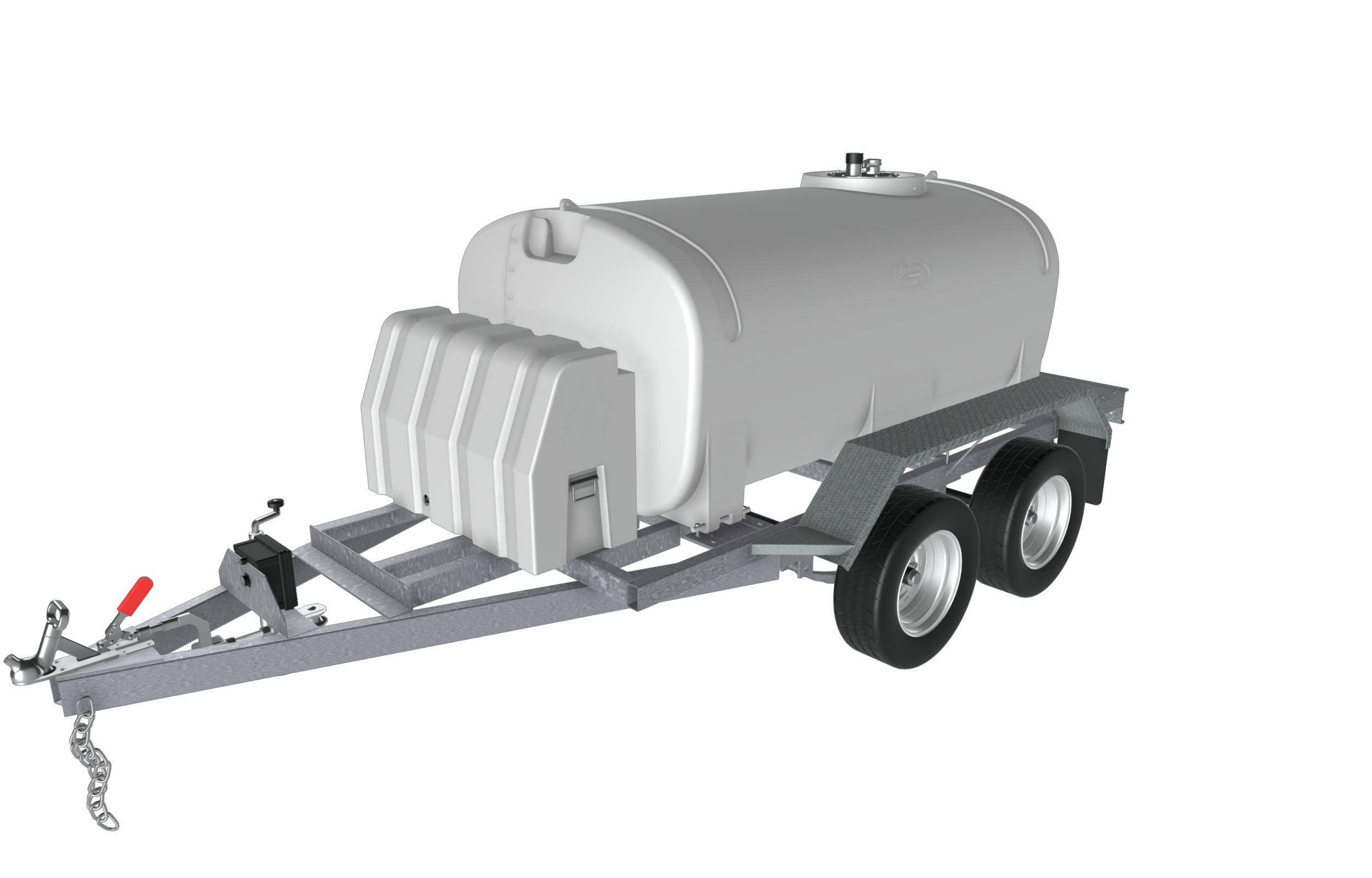 2000L Bulk Diesel Transfer Unit with Trailer - Polymaster