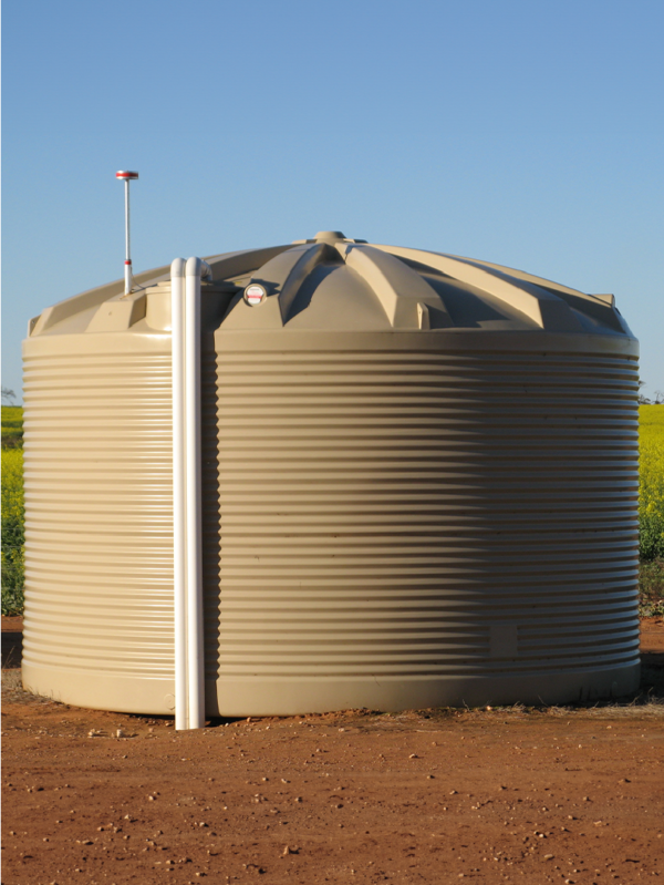 Low Profile Water Tank | 4500L Round Rainwater Tank