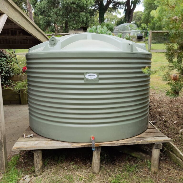 Low Profile Water Tank | 4500L Round Rainwater Tank | Polymaster