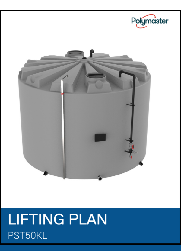 50,000 Litre Round Chemical Process Tank - Polymaster