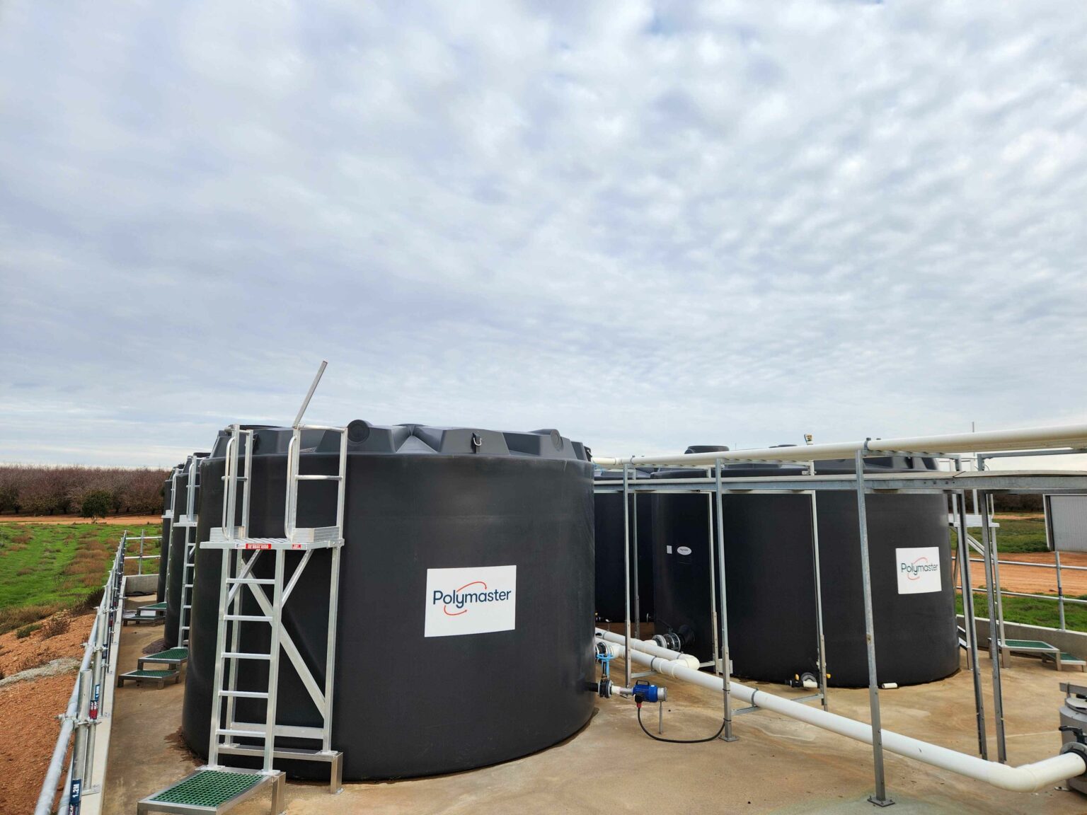 50,000 Litre Round Chemical Process Tank - Polymaster