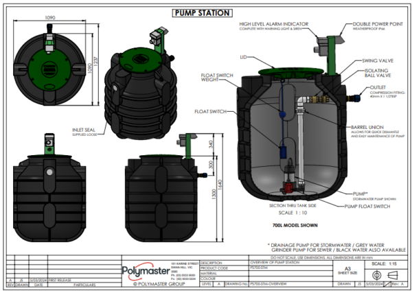 Sewer Black Water Pump Station - Polymaster